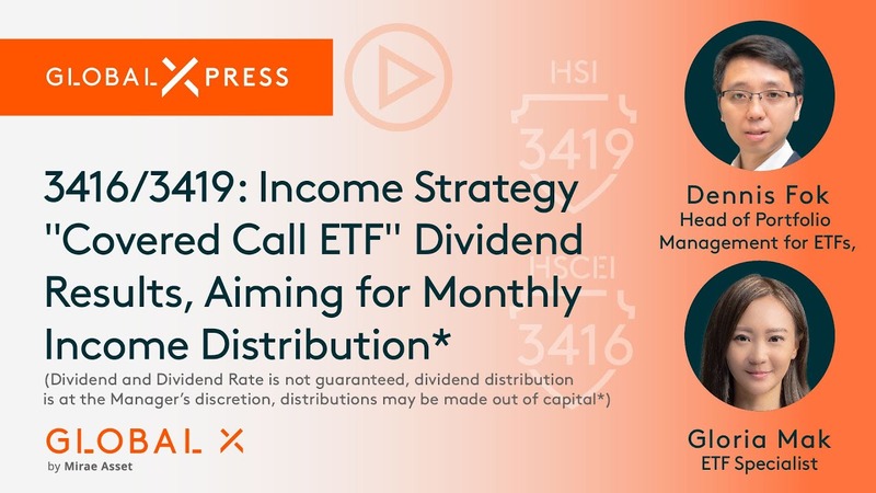3416/3419: Covered Call ETF Dividend Results, Aiming for Monthly Income Distribution* - Global X ...